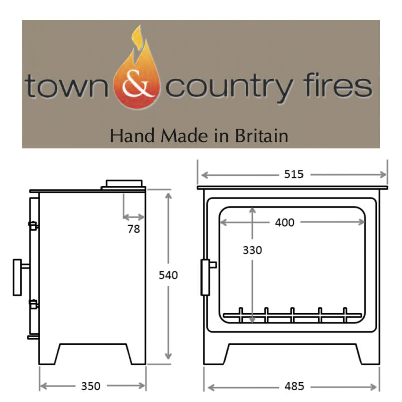 Pickering ECO Stove By Town & Country Fires - Furniture & Fireplaces Ltd