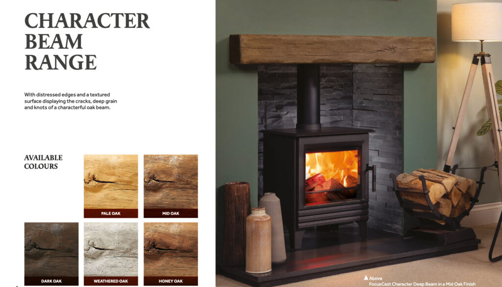 Non-Combustible Character Beam Range - Furniture & Fireplaces Ltd