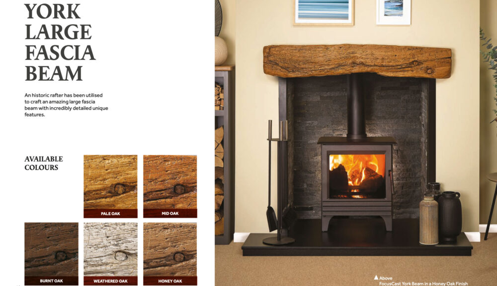 Non-Combustible York Large Beam Range - Furniture & Fireplaces Ltd